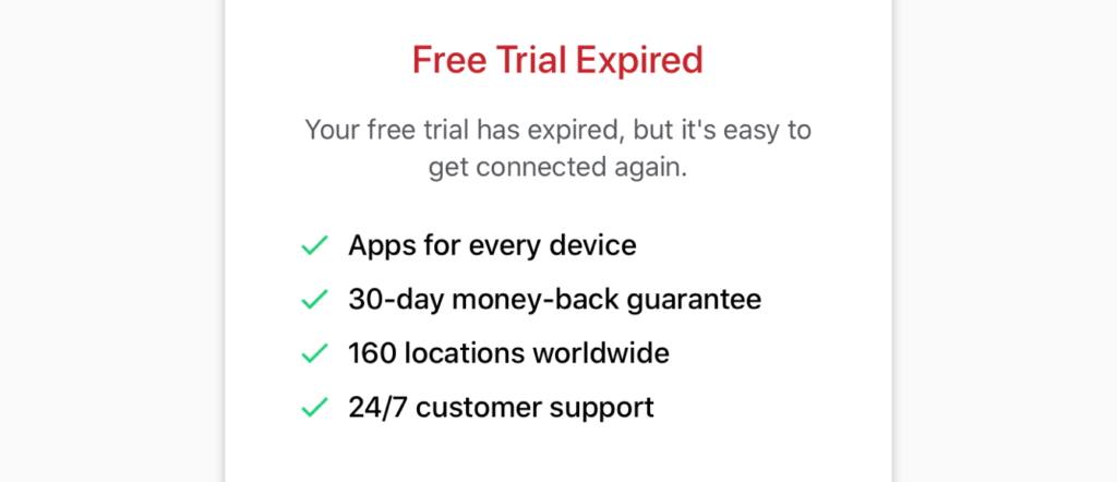ExpressVPN iOS Free Trial or Subscription Expiring | ExpressVPN
