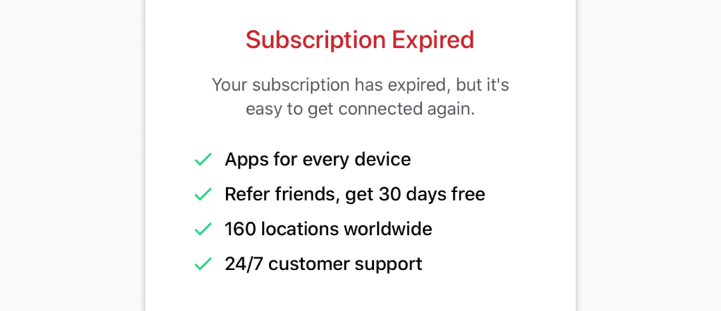 ExpressVPN iOS Free Trial or Subscription Expiring | ExpressVPN