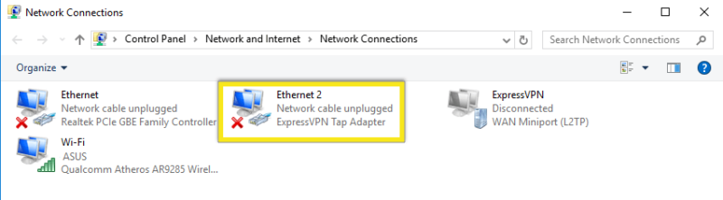 All TAP-Windows/TAP-Win32 Adapters in Use | ExpressVPN