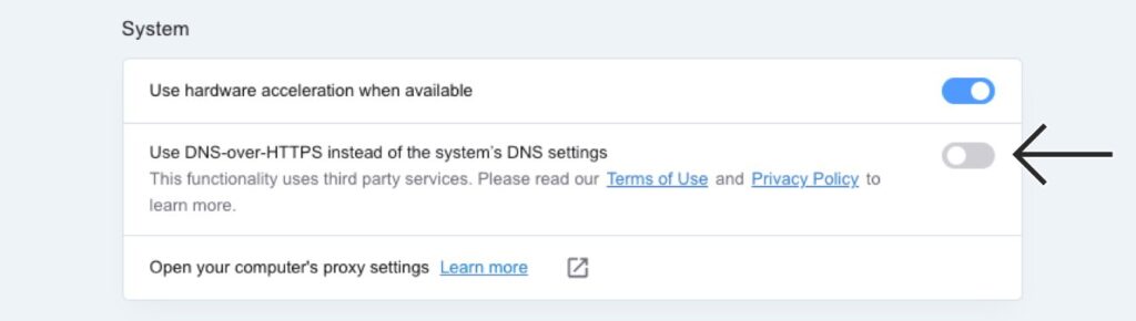 How to Turn Off DNS Over HTTPS in Web Browsers